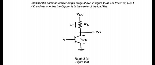 Solved Consider the common emitter output stage shown in | Chegg.com