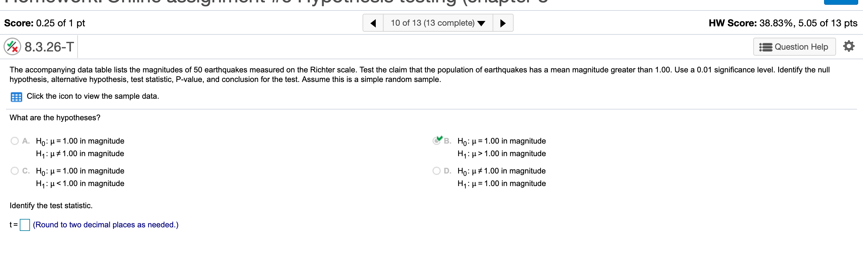 Solved Save Homework: Online assignment #6 Hypothesis | Chegg.com