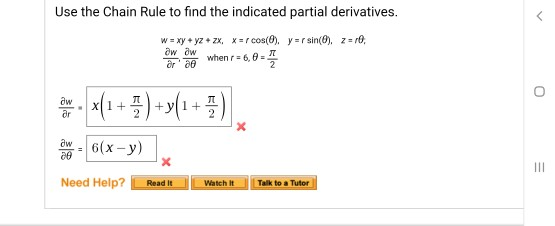 Solved Use the Chain Rule to find the indicated partial | Chegg.com