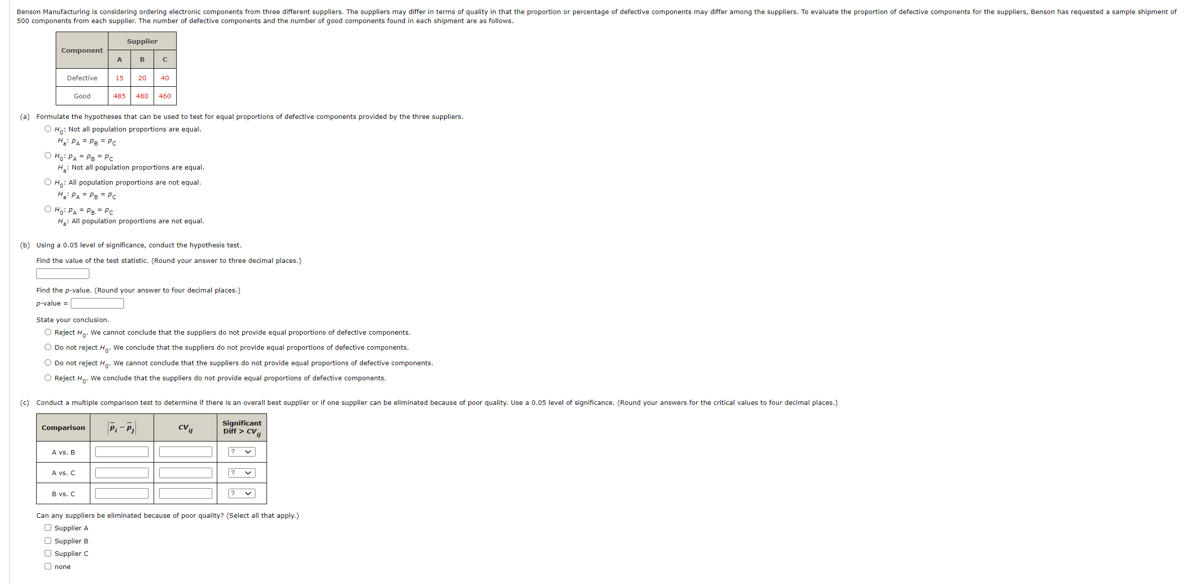 Solved A Formulate The Hypotheses That Can Be Used To Test 7856