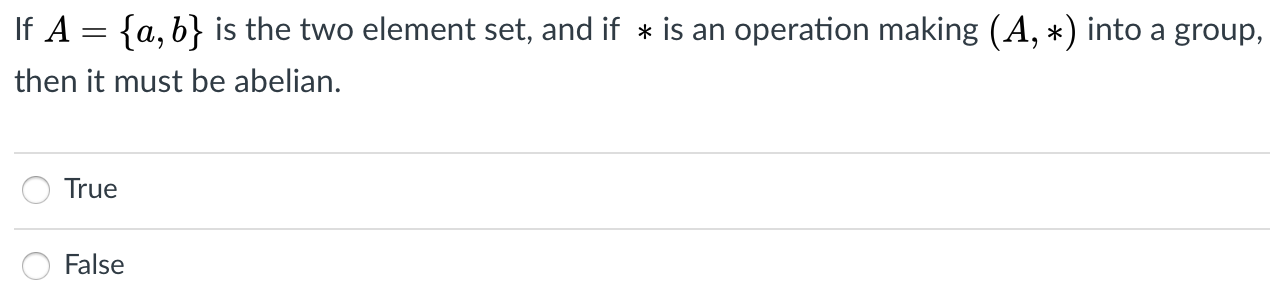 Solved If A = {a,b} is the two element set, and if * is an | Chegg.com
