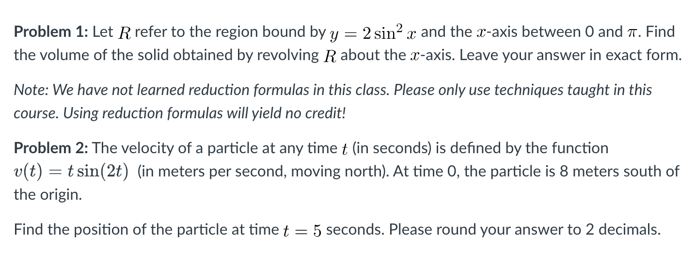 Solved Problem 1: Let R refer to the region bound by | Chegg.com
