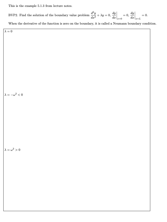Solved 6 Three important BVPs essential to solve partial | Chegg.com