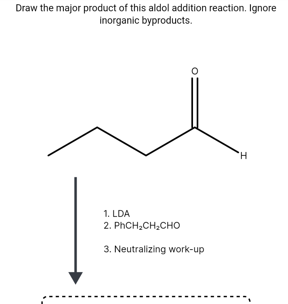 Solved Draw the major product of this aldol addition | Chegg.com