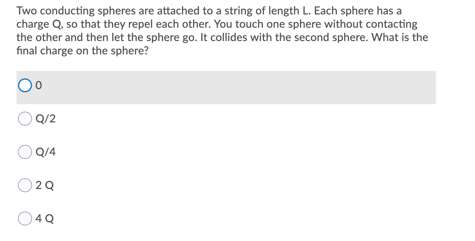 Solved Two conducting spheres are attached to a string of | Chegg.com