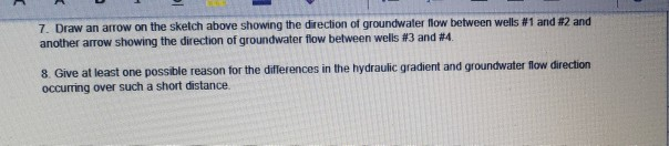 Solved II. HYDRAULIC GRADIENTS AND GROUNDWATER FLOW. 6. | Chegg.com