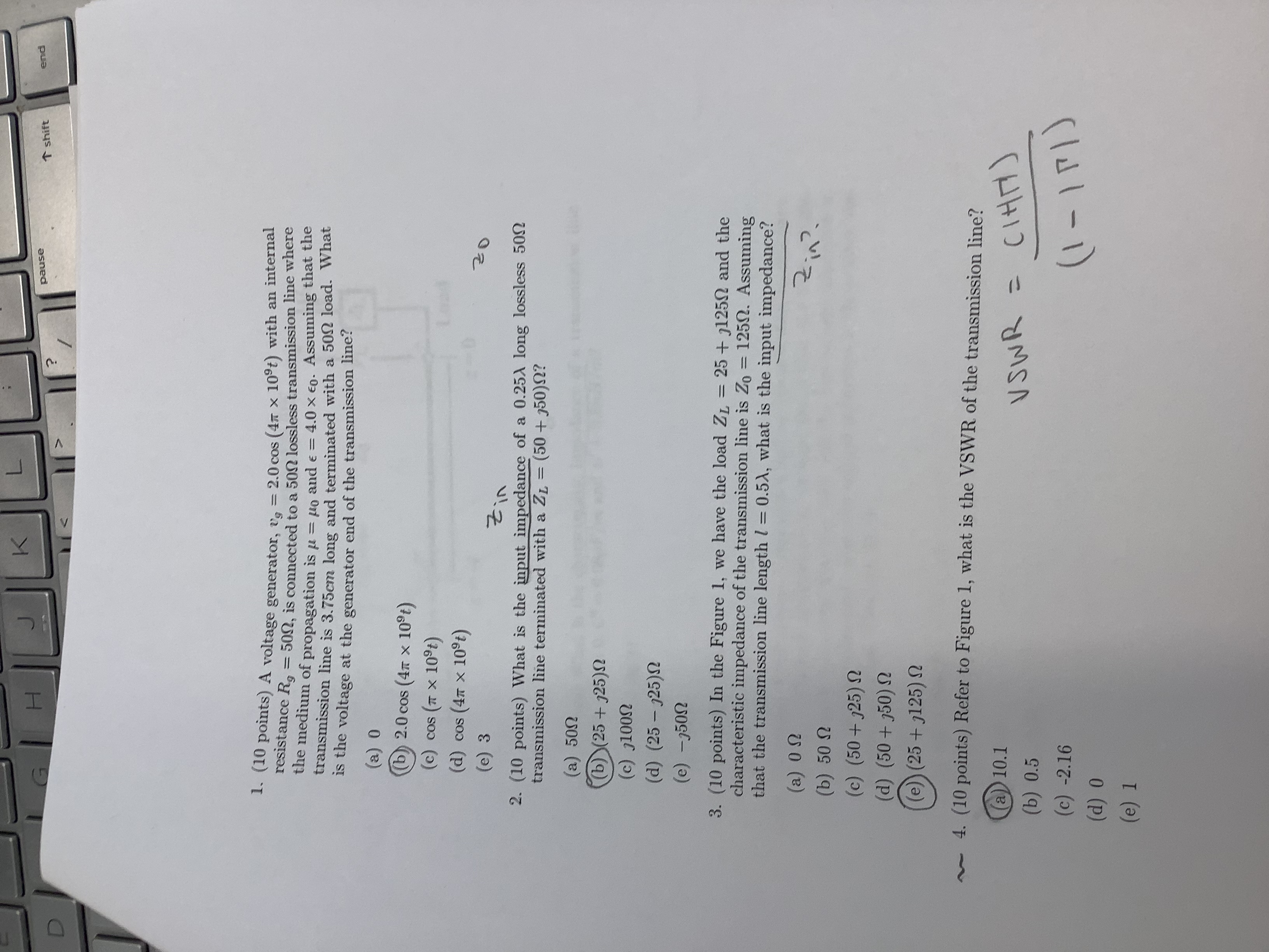 Solved 1. (10 points) A voltage generator, | Chegg.com