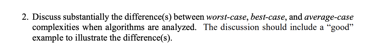 Solved Discuss substantially the difference(s) between | Chegg.com