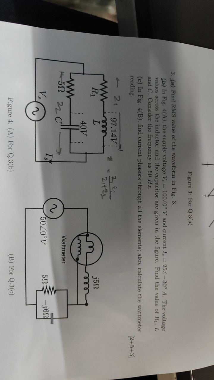 Solved Figure 3: For Q.3(a)(a) ﻿Find RMS value of the | Chegg.com