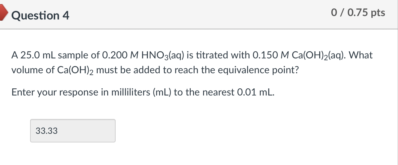 Solved A 25.0 mL sample of 0.200MHNO3(aq) is titrated with | Chegg.com