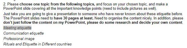 2. Please choose one topic from the following topics, | Chegg.com