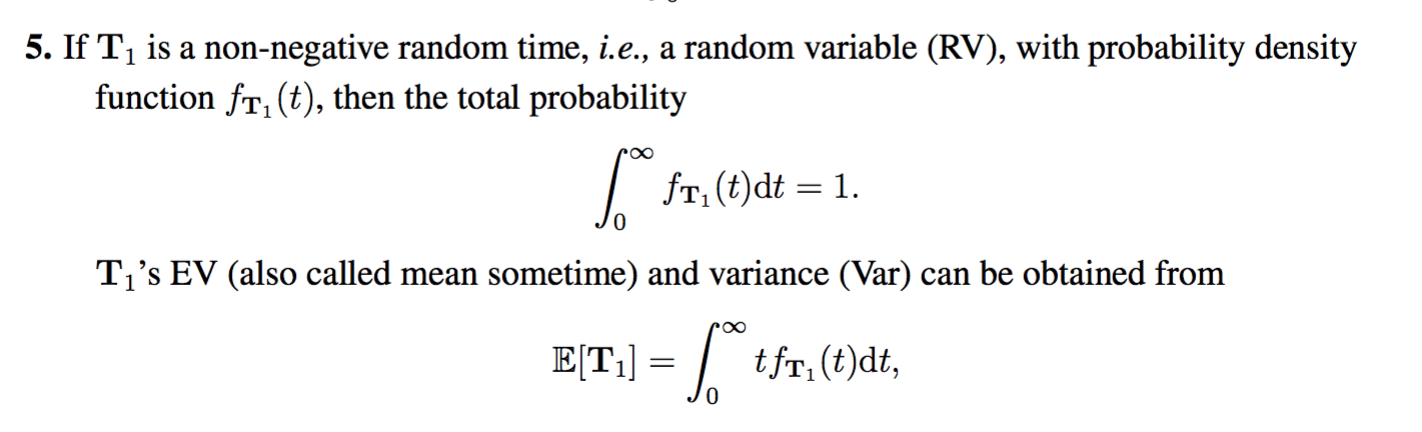 Solved 5. If Tį is a non-negative random time, i.e., a | Chegg.com