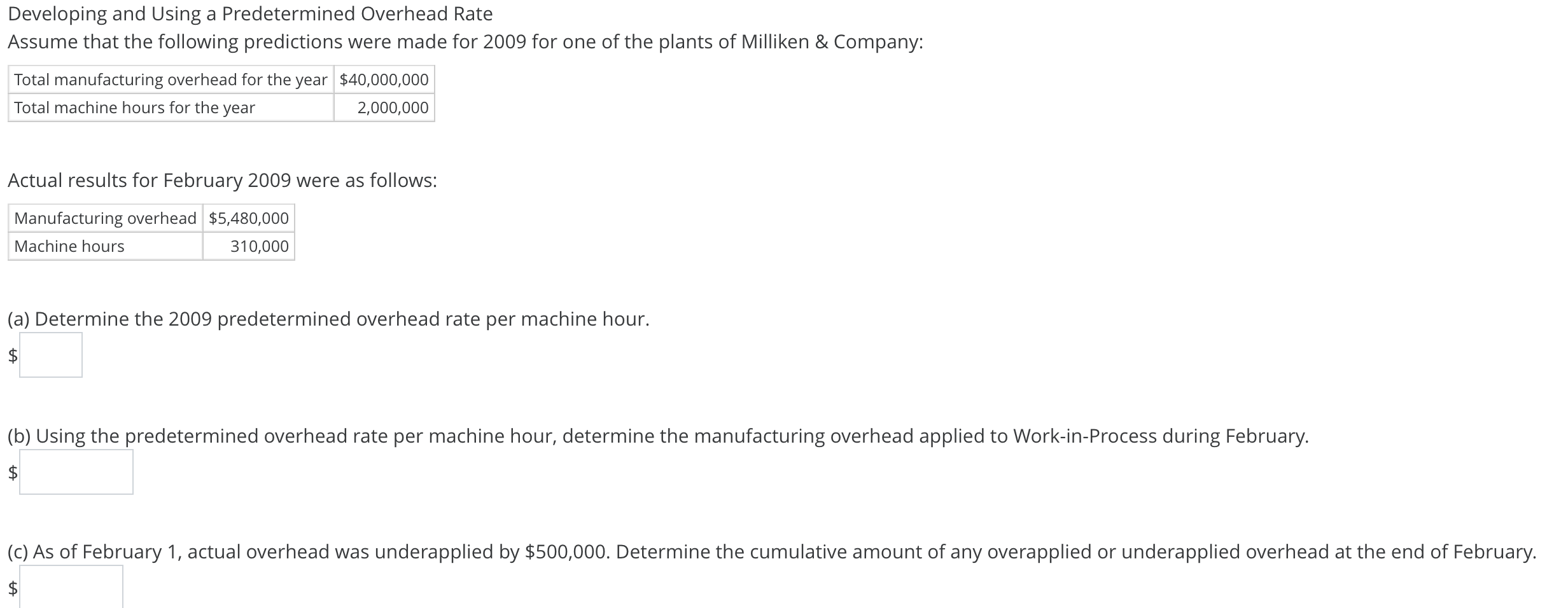 Solved Developing and Using a Predetermined Overhead Rate | Chegg.com