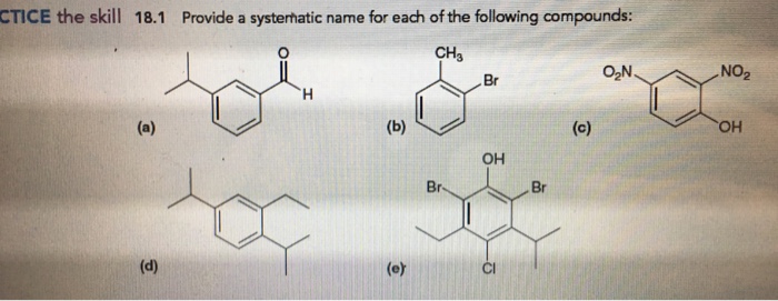 Solved Provide a systematic name for each of the following | Chegg.com