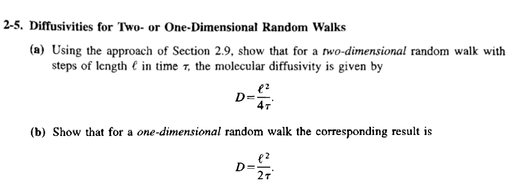a) Show that for a two-dimensional random walk with | Chegg.com
