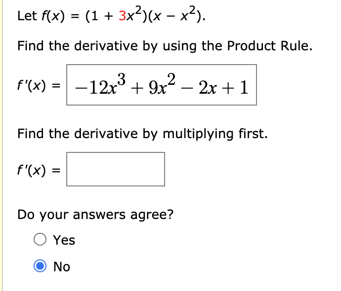Solved Let F X 1 3x2 X X2 Find The Derivative By