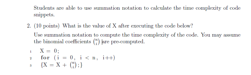 Solved Students are able to use summation notation to | Chegg.com