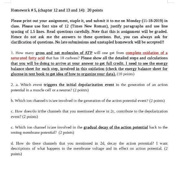 Solved Homework #5, (chapter 12 and 13 and 14): 20 points | Chegg.com