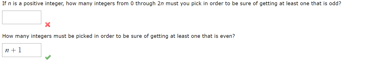 Solved If n is a positive integer, how many integers from 0 | Chegg.com