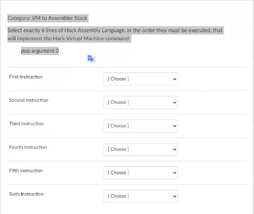 Solved Category: VM to Assembler Stack Select exactly 6 | Chegg.com