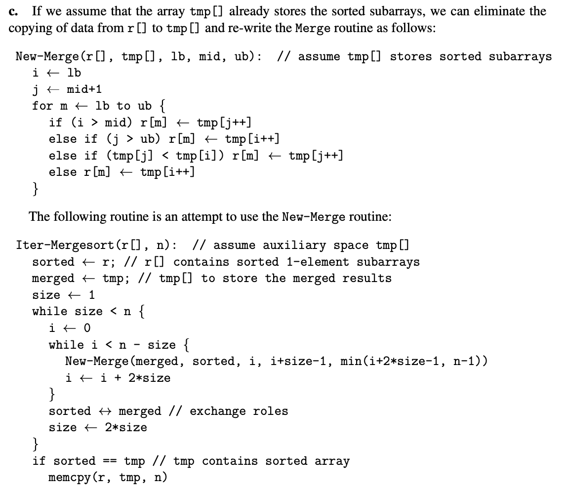 Solved 1. (Spring 2010 exam) The following routines perform | Chegg.com