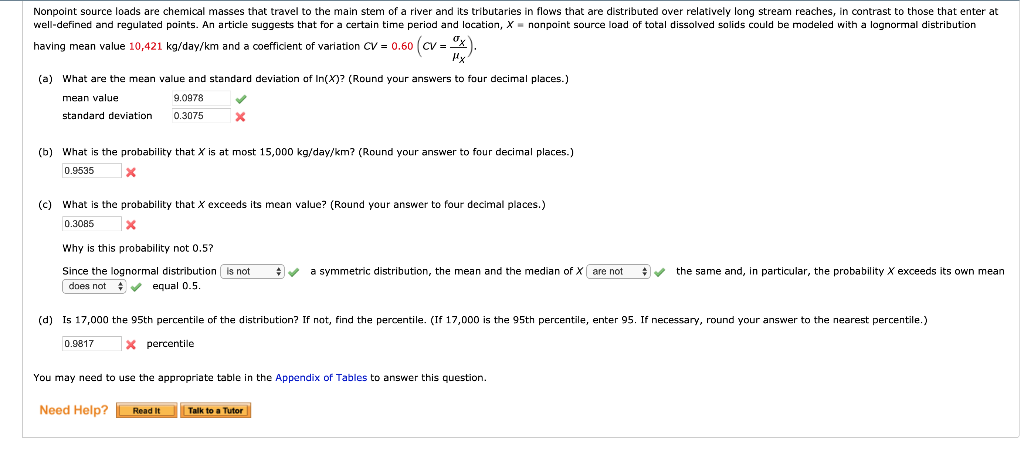 Solved Nonpoint source loads are chemical masses that travel | Chegg.com