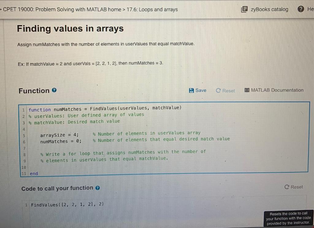 Solved CPET 19000: Problem Solving with MATLAB home > 17.6: | Chegg.com