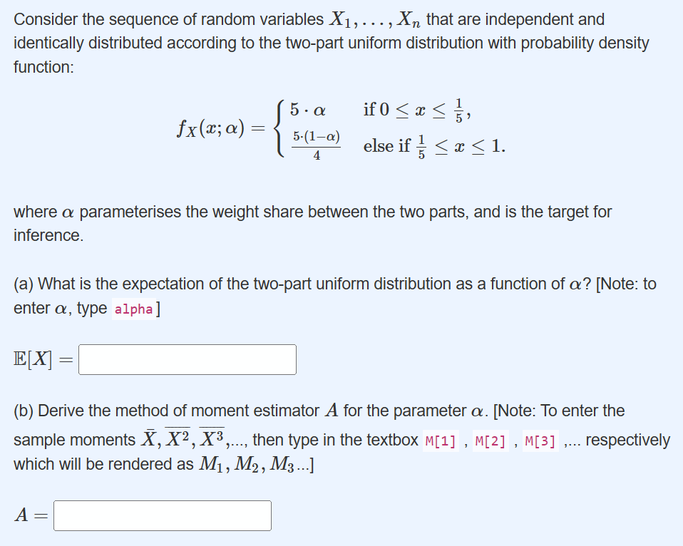 Solved Consider the sequence of random variables x1,dots,xn | Chegg.com