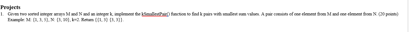 Solved Projects 1 Given Two Sorted Integer Arrays M And N 1474