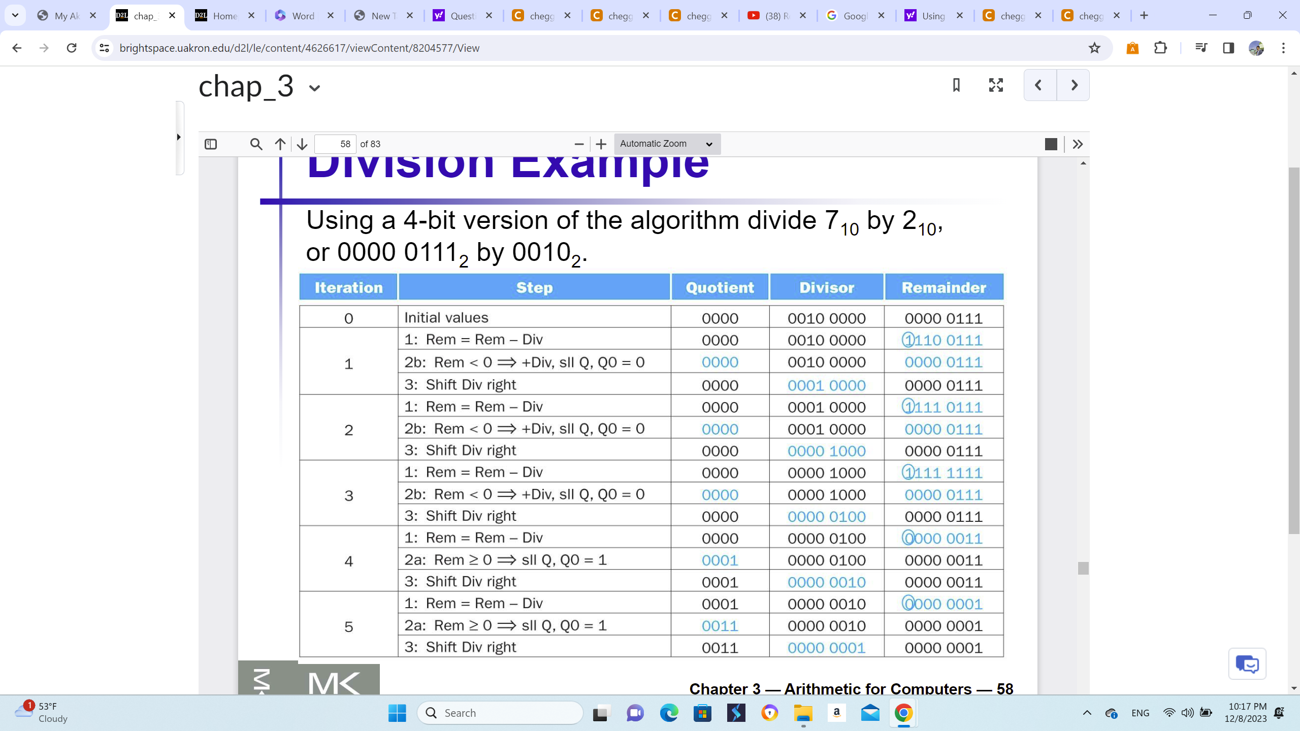 Solved can anyone please explain me the first iteration step | Chegg.com