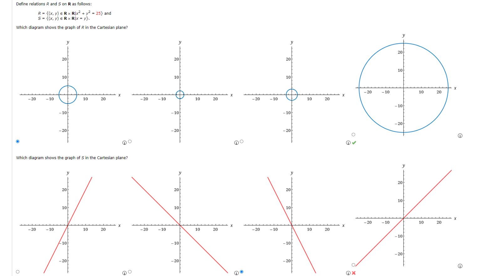 Solved Define relations R and Son R as follows: R = {(x,y) E | Chegg.com