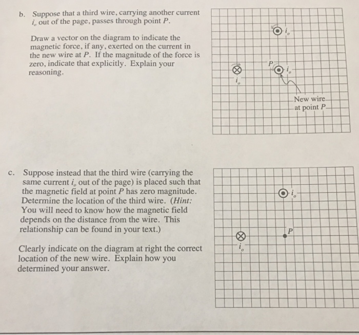 Solved Suppose that a third wire, carrying another current , | Chegg.com