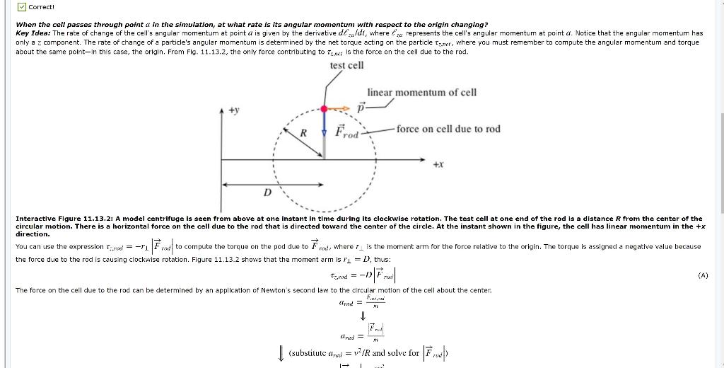 Interactive Exercises 11.13: Torque and Angular | Chegg.com