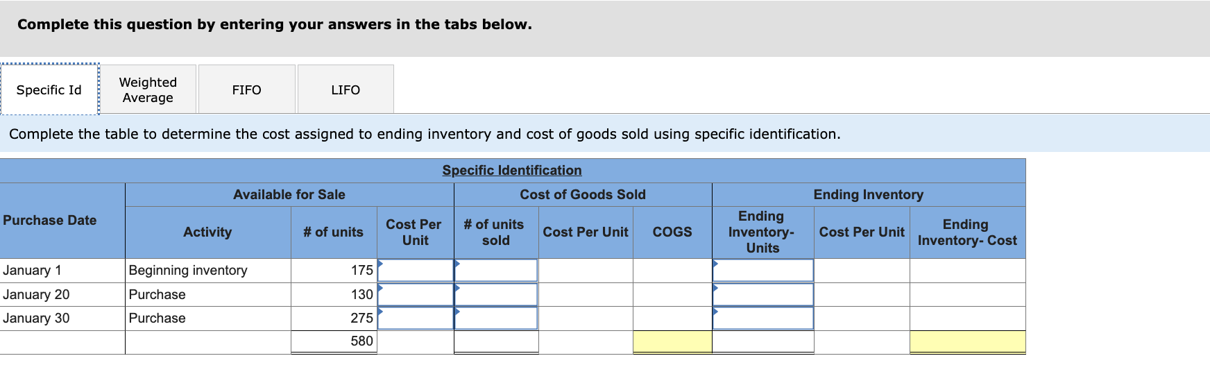 Solved Required information Use the following information | Chegg.com