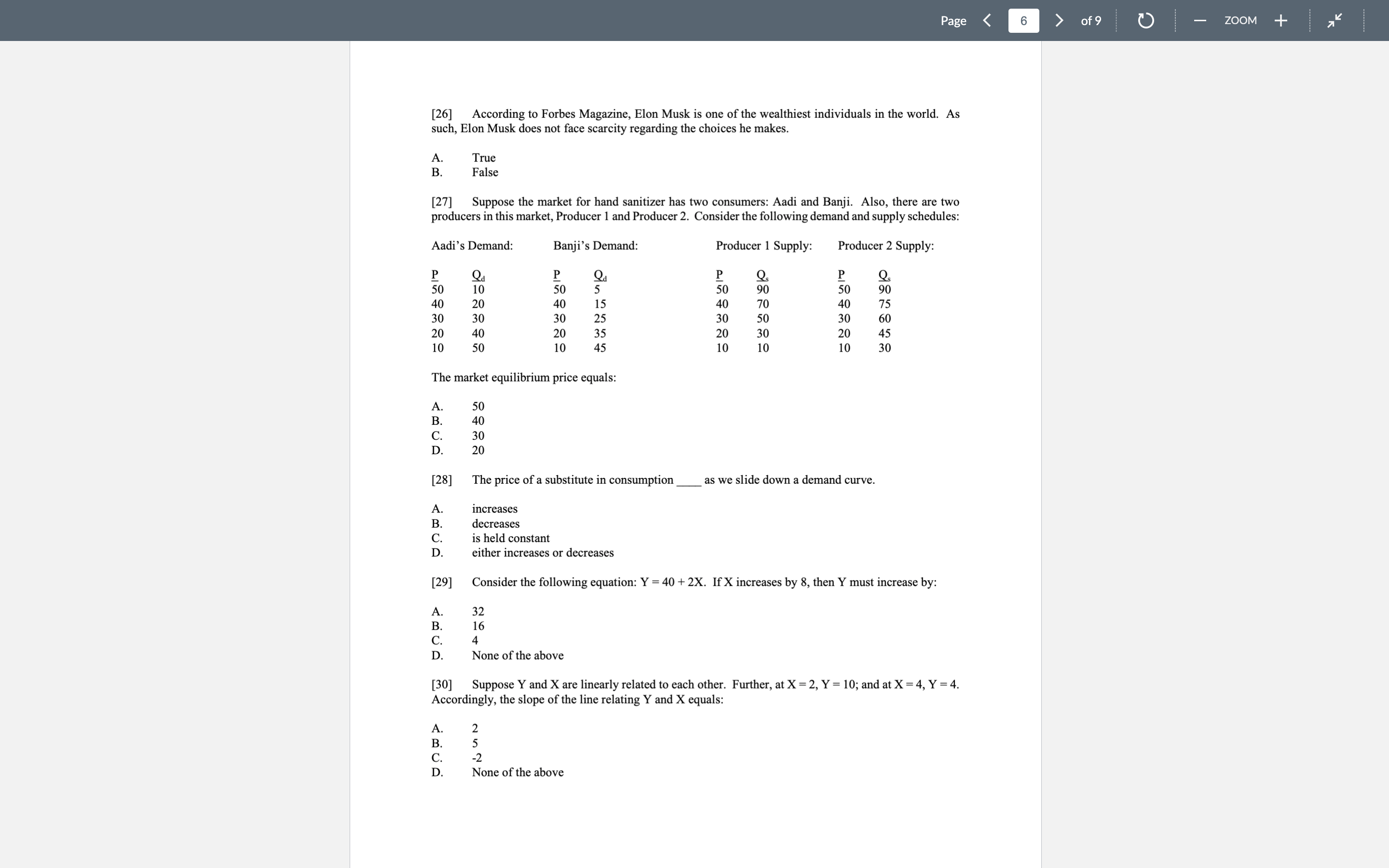 Solved Use the following to answer questions (19) - (21): | Chegg.com