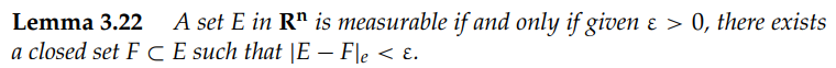 Solved Motivated by (3.7), define the inner measure of E by | Chegg.com