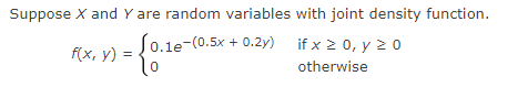 Solved Suppose X and Y are random variables with joint | Chegg.com