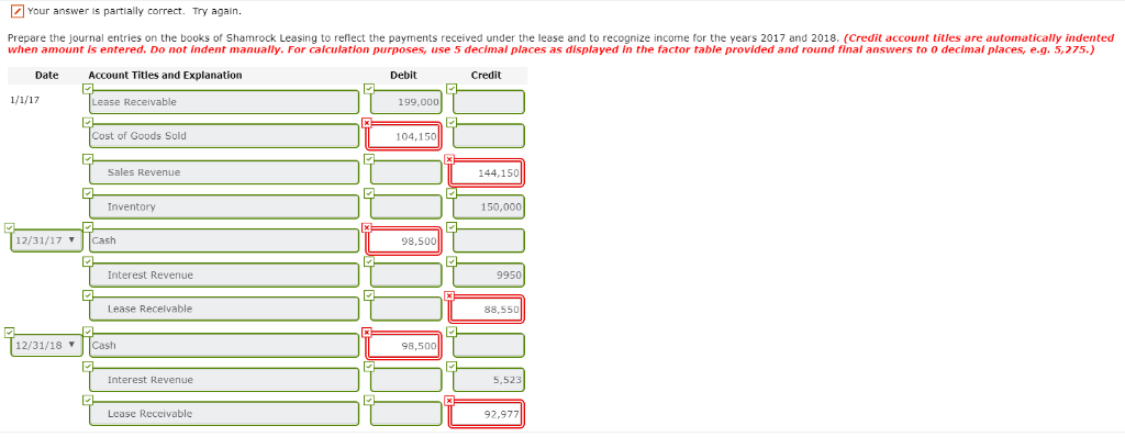 Solved Exercise 21A-6 a-b (Part Level Submission) Shamrock | Chegg.com