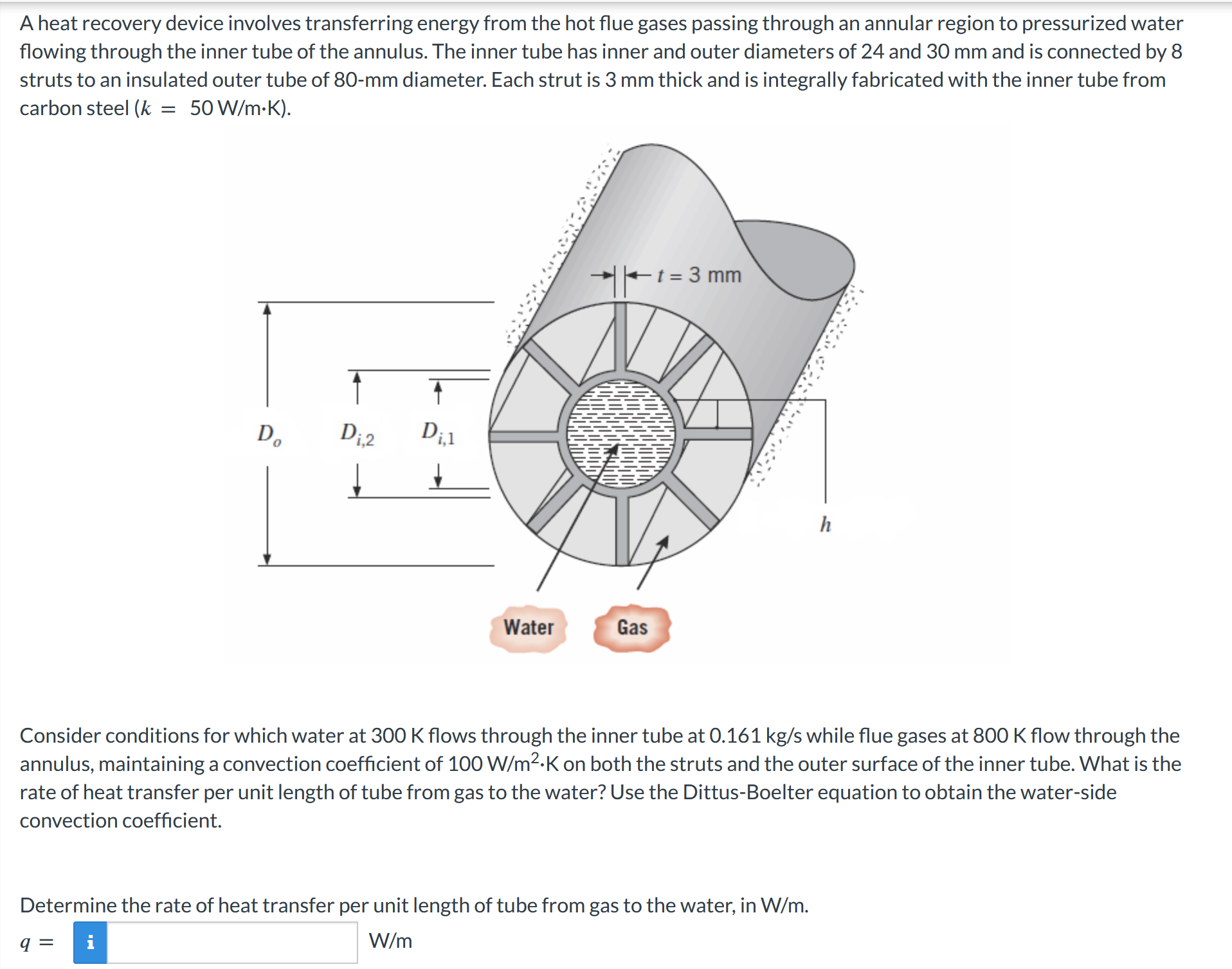 Solved A heat recovery device involves transferring energy | Chegg.com