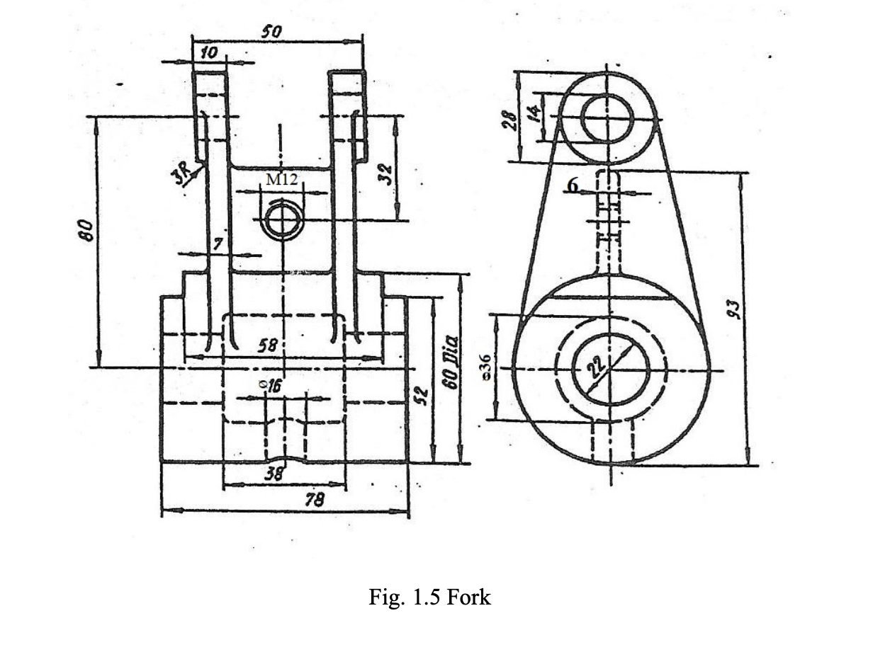 Solved Draw the following views: Sectional view from the | Chegg.com