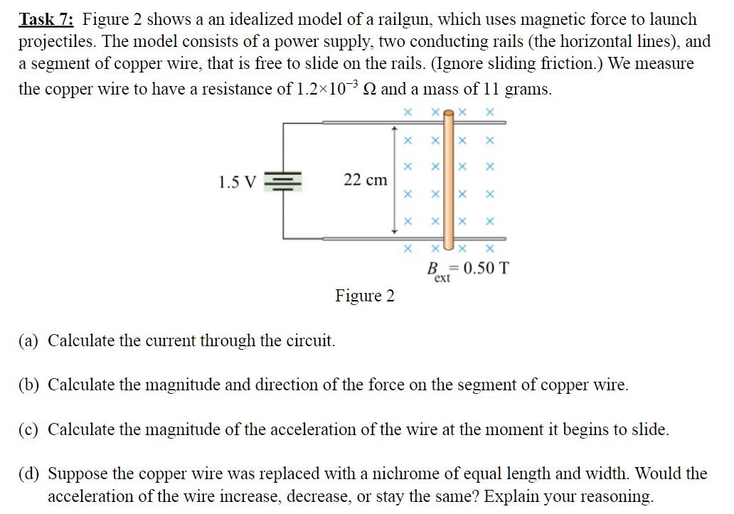 Solved Task 7: Figure 2 shows a an idealized model of a | Chegg.com
