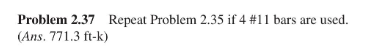 Solved Determine Mn if Fy = 60,000 PSI and F'c = 4,000 PSI | Chegg.com
