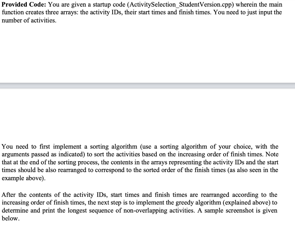 Solved In this assignment, you will implement the greedy | Chegg.com