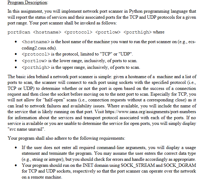 Program Description: In this assignment, you will | Chegg.com