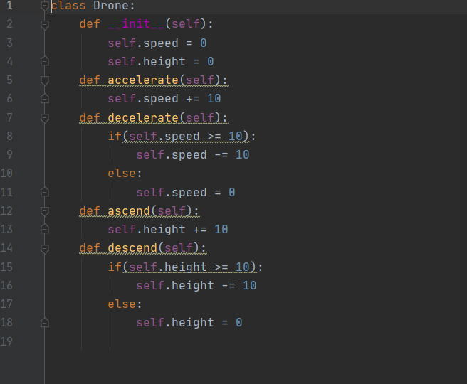 Solved Write a new version of the fly_drone project you | Chegg.com