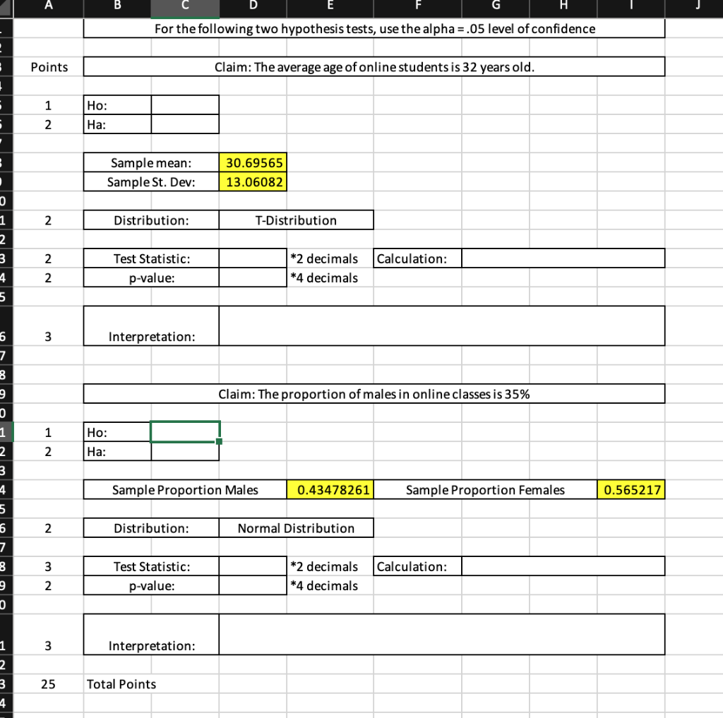 Solved Please answer it with an Excel sheet showing the | Chegg.com