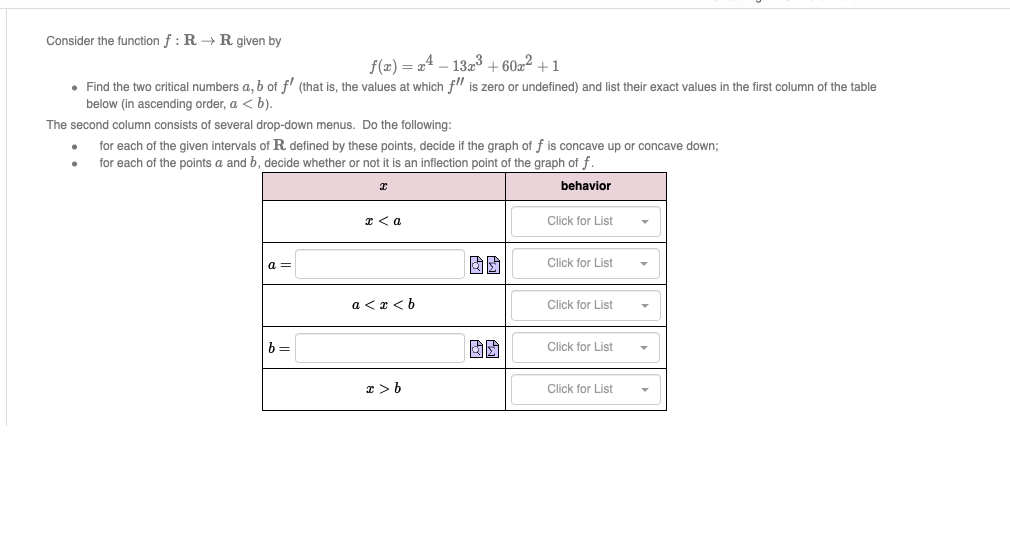 Solved f(x)=x4−13x3+60x2+1 - Find the two critical numbers | Chegg.com