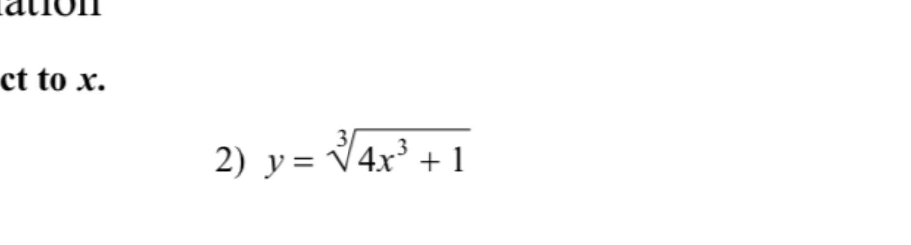 Solved Y4x31 3differentiate Each Function With Respect 6806