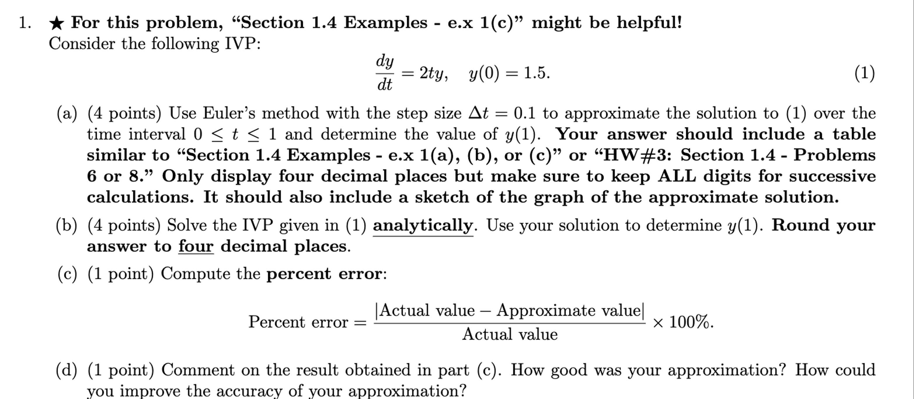Solved ** ﻿For this problem, "Section 1.4 ﻿Examples - ﻿e.x | Chegg.com