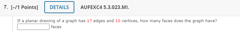 Solved 7. [-/1 Points] DETAILS AUFEXC4 5.3.023.MI. If a | Chegg.com